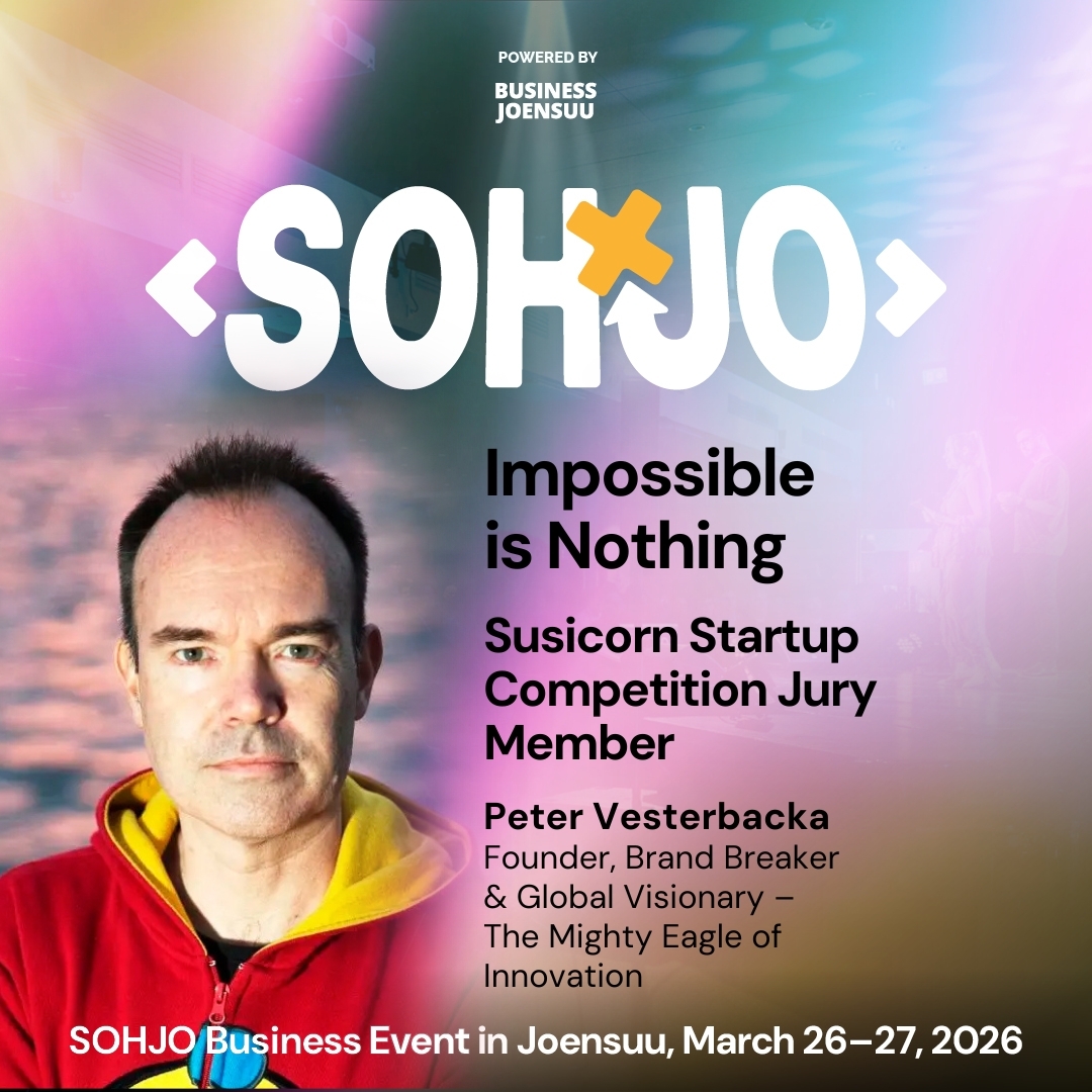 SOHJO Keynote Speaker 2026 and Susicorn judge - Peter Vesterbacka